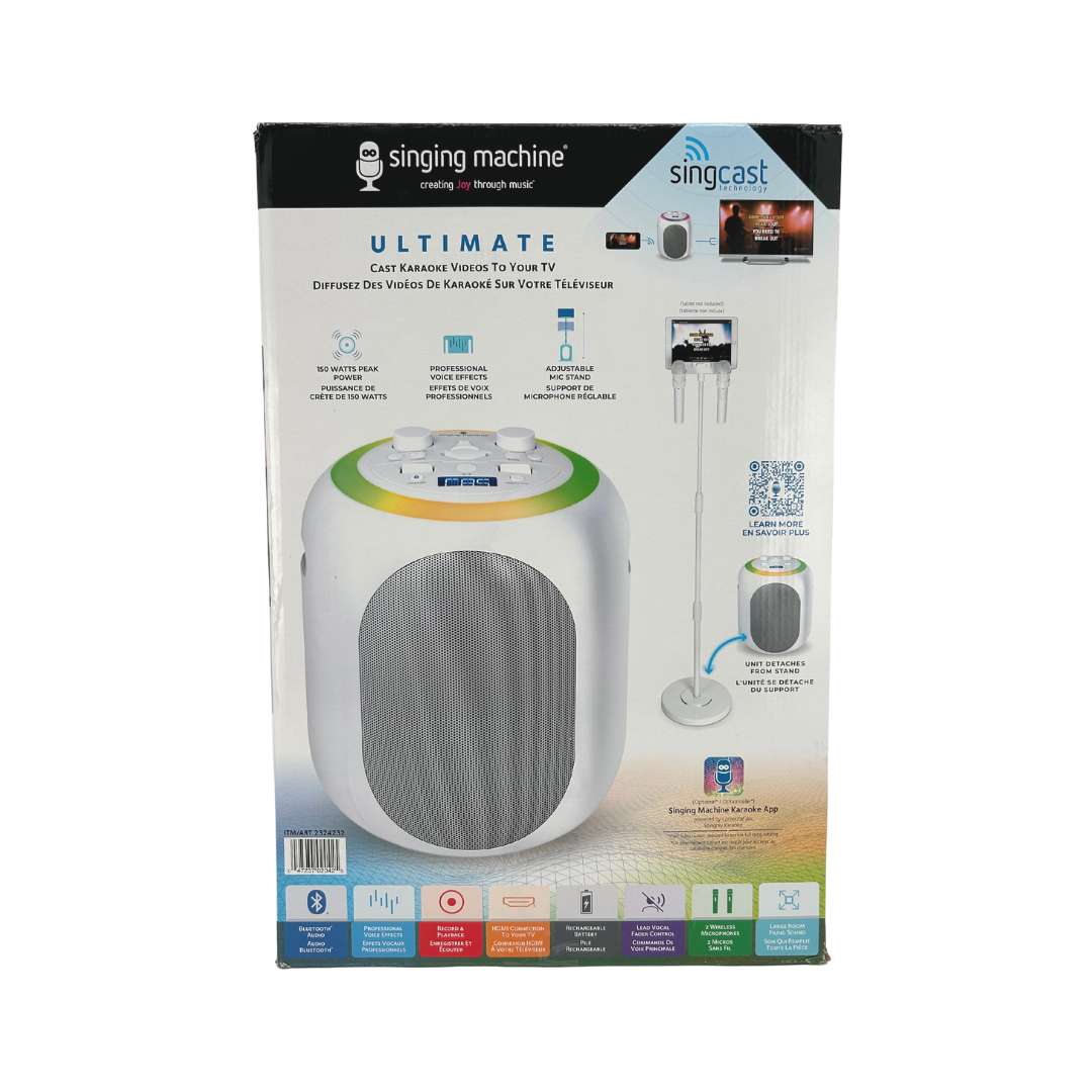 The Singing Machine Singcast Ultimate Karaoke Machine / Bluetooth ...