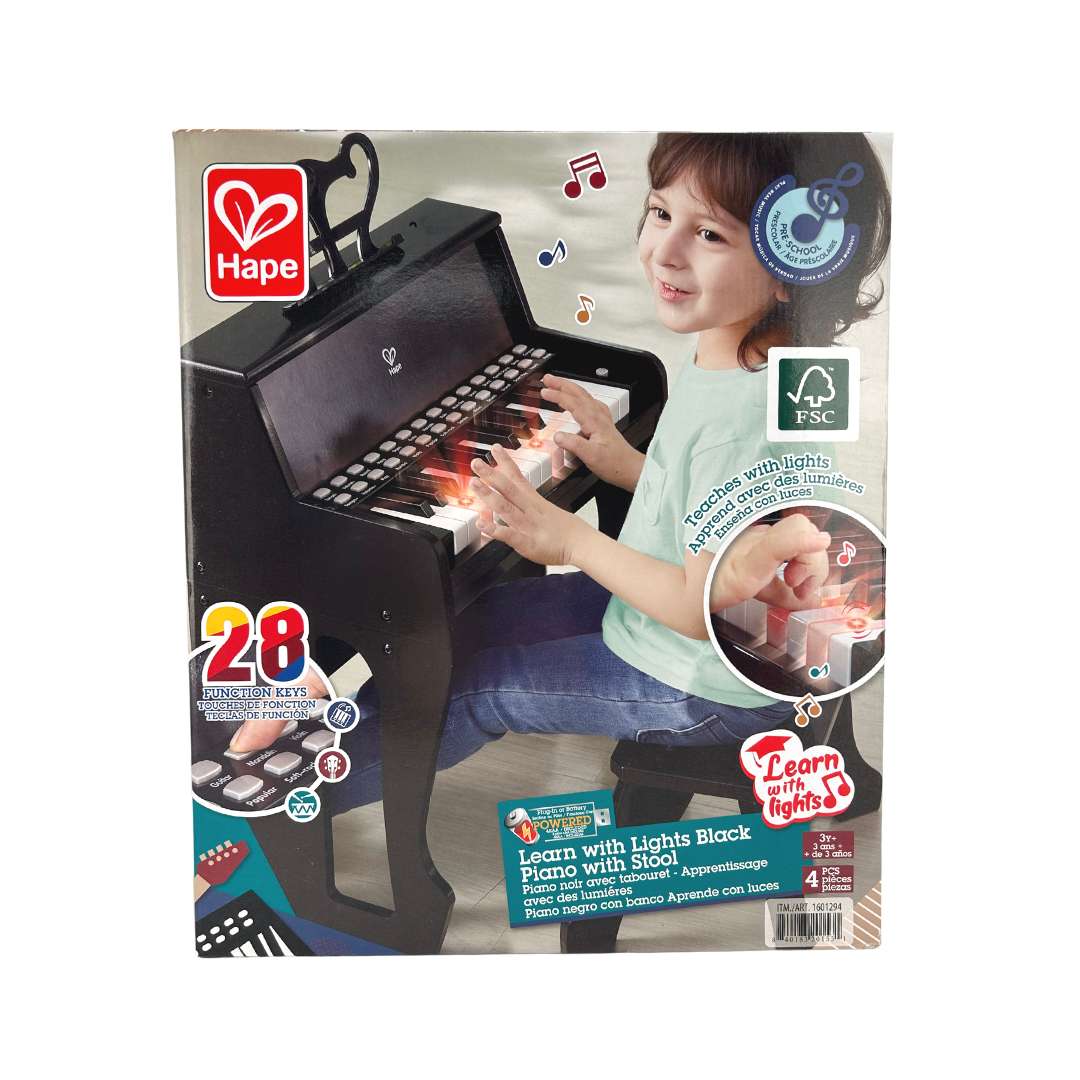 Hape Children’s Learn with Lights Piano / Pre-School Piano Set ...