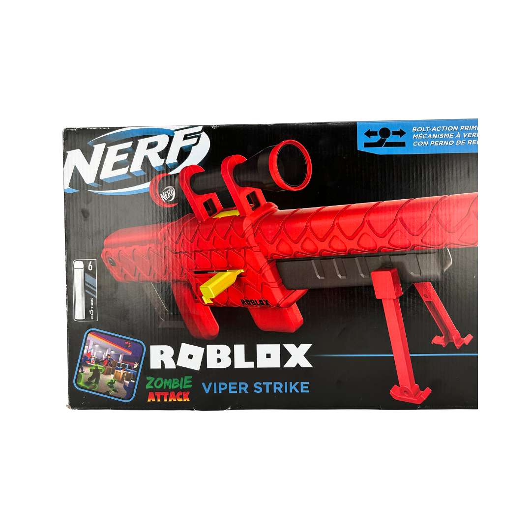NERF x Roblox Zombie Attack Viper Strike Dart Blaster / 6 Foam Darts ...