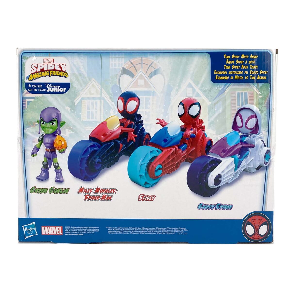 Marvels Spidey Amazing and His Amazing Friends Team Moto Squad Playset ...