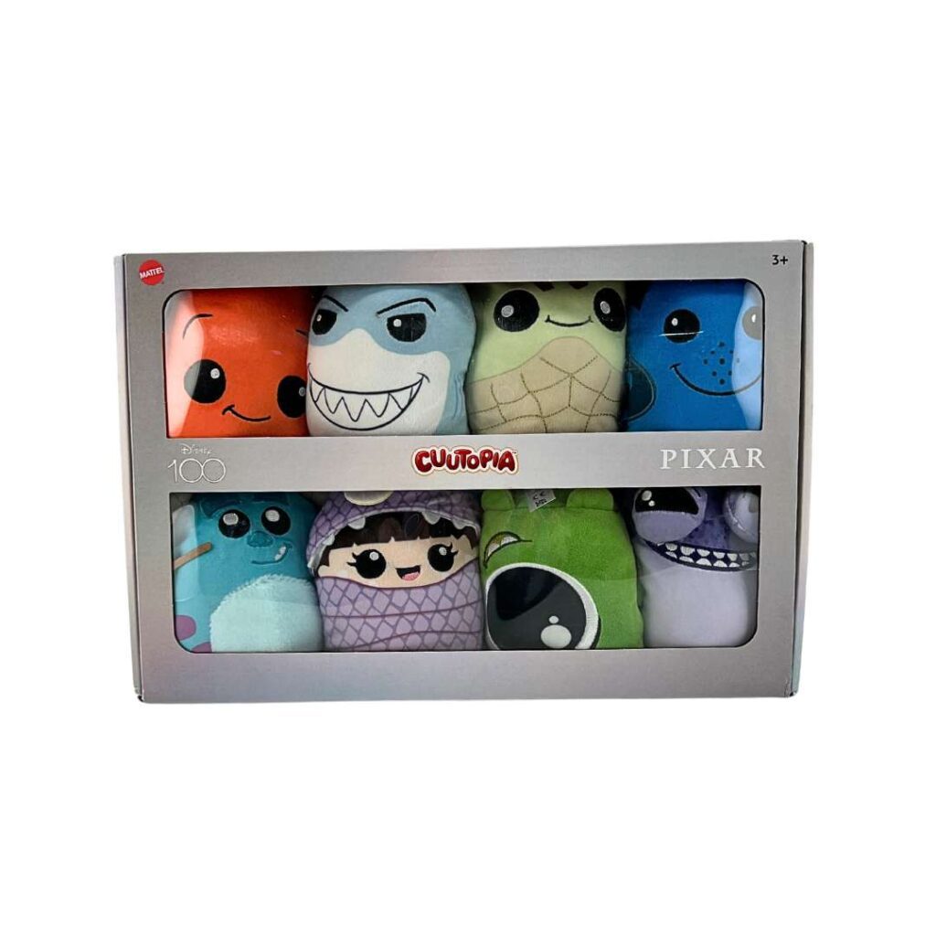 Mattel Cuutopia Pixar Finding Nemo & Monsters Inc Plush 8 Pack / 5 ...