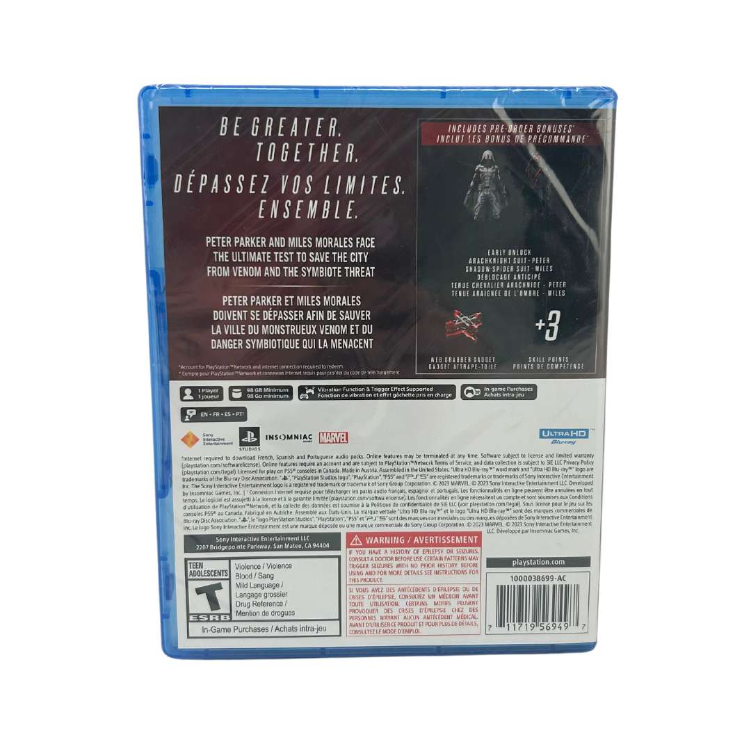 PS5 Marvel Spider-Man 2: Launch Edition / Disc Video Game – CanadaWide ...
