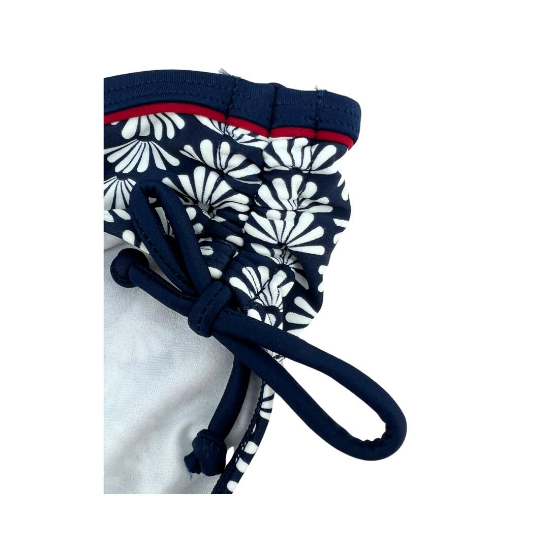 Panache Women’s Navy & White Milano Draw Side Bikini Bottoms / Small ...