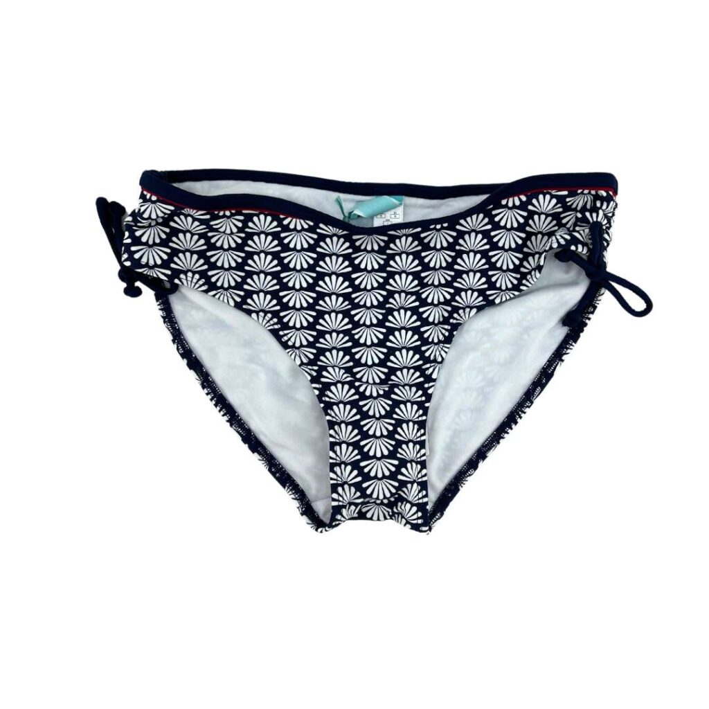 Panache Women’s Navy & White Milano Draw Side Bikini Bottoms / Small ...