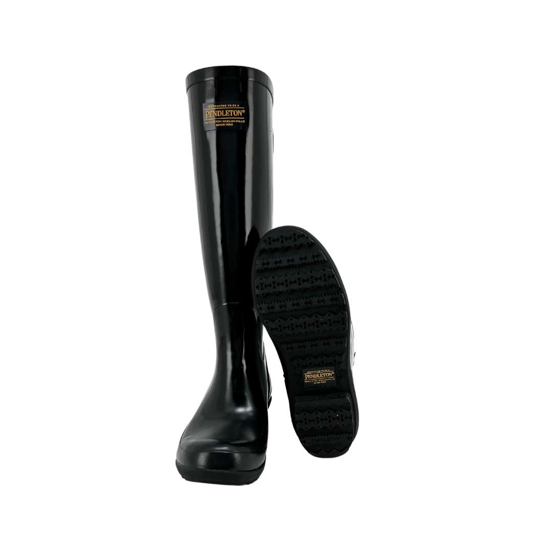 Pendleton Women’s Gloss Black Tall Rubber Boots / Size 6 – CanadaWide ...