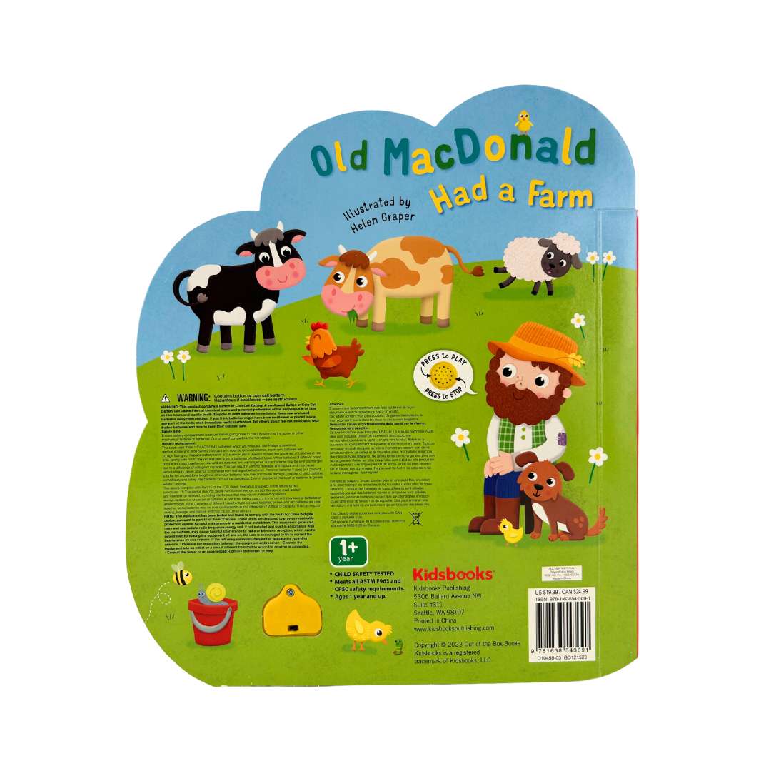 Kidsbooks Sing-Along Board Books / Old MacDonald – CanadaWide Liquidations