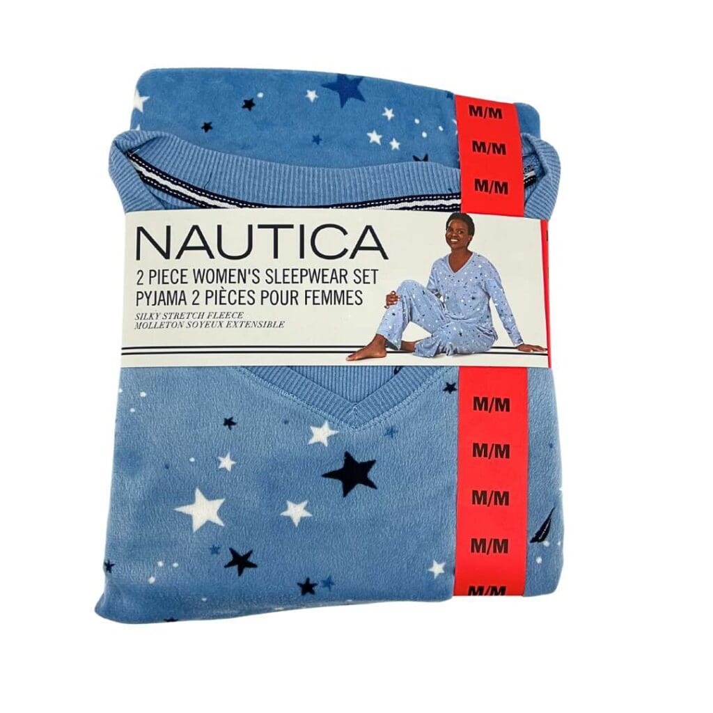 Nautica Women’s Blue Star Pattern 2 Piece Pyjama Set / Various Sizes ...