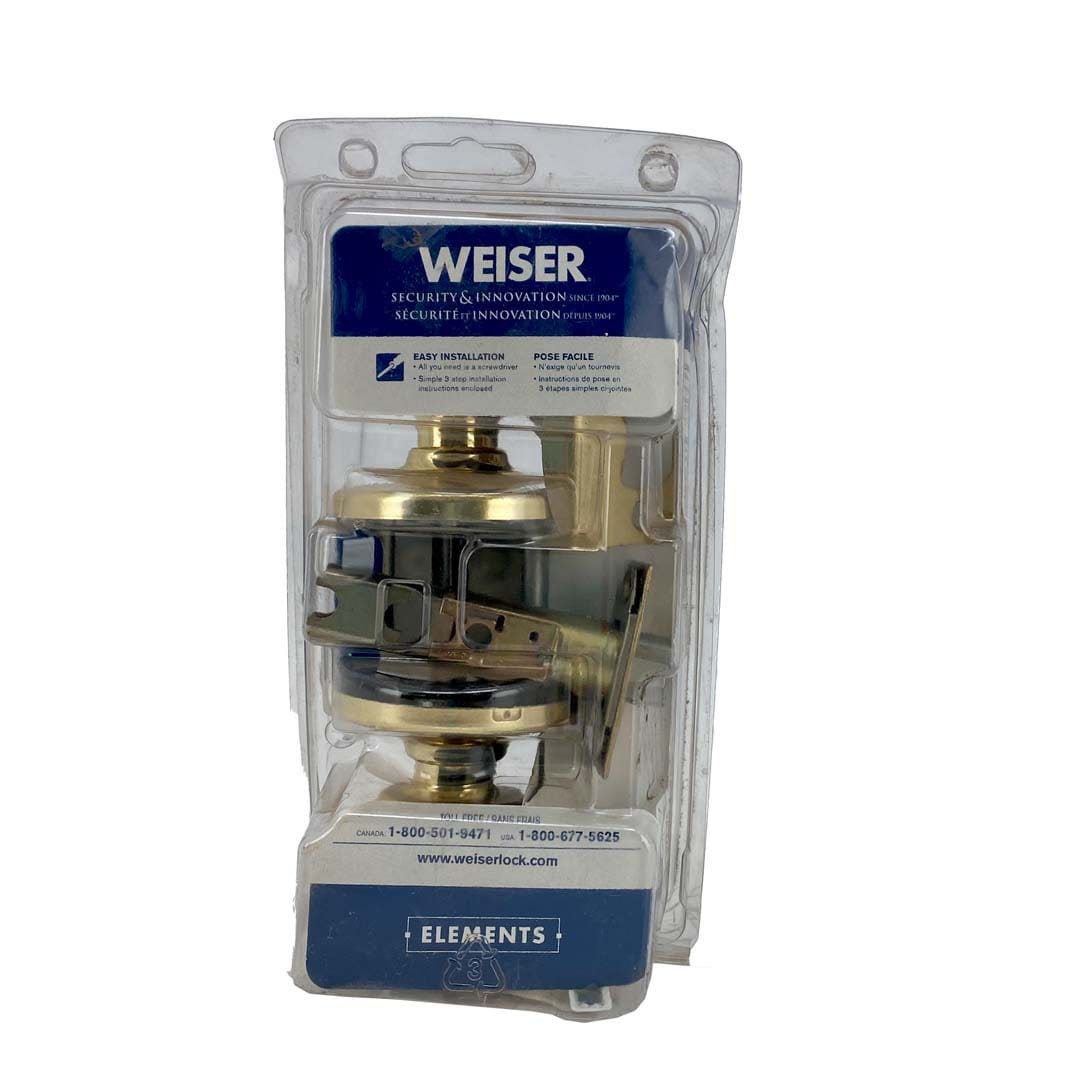 Weiser Bed and Bath Beverly Door Knob in Polished Brass – CanadaWide ...