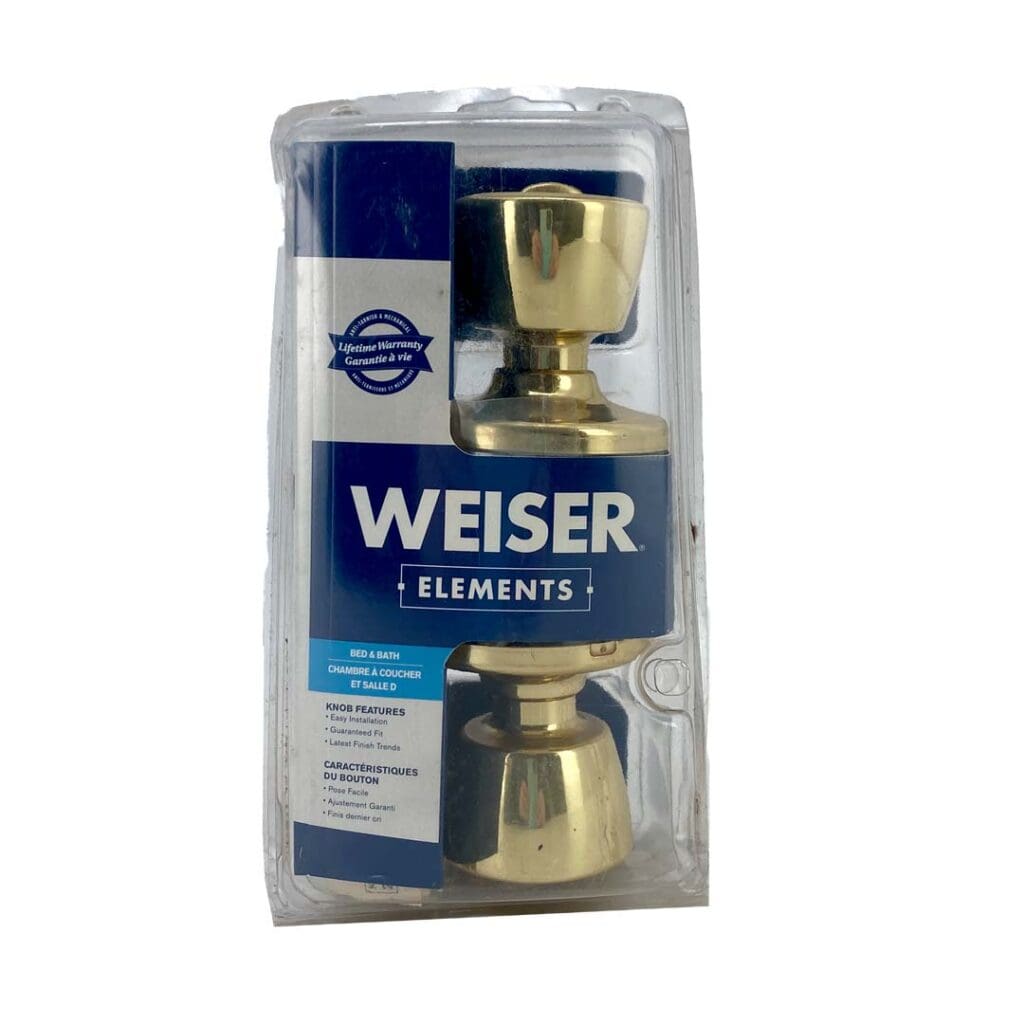 Weiser Bed and Bath Beverly Door Knob in Polished Brass – CanadaWide ...