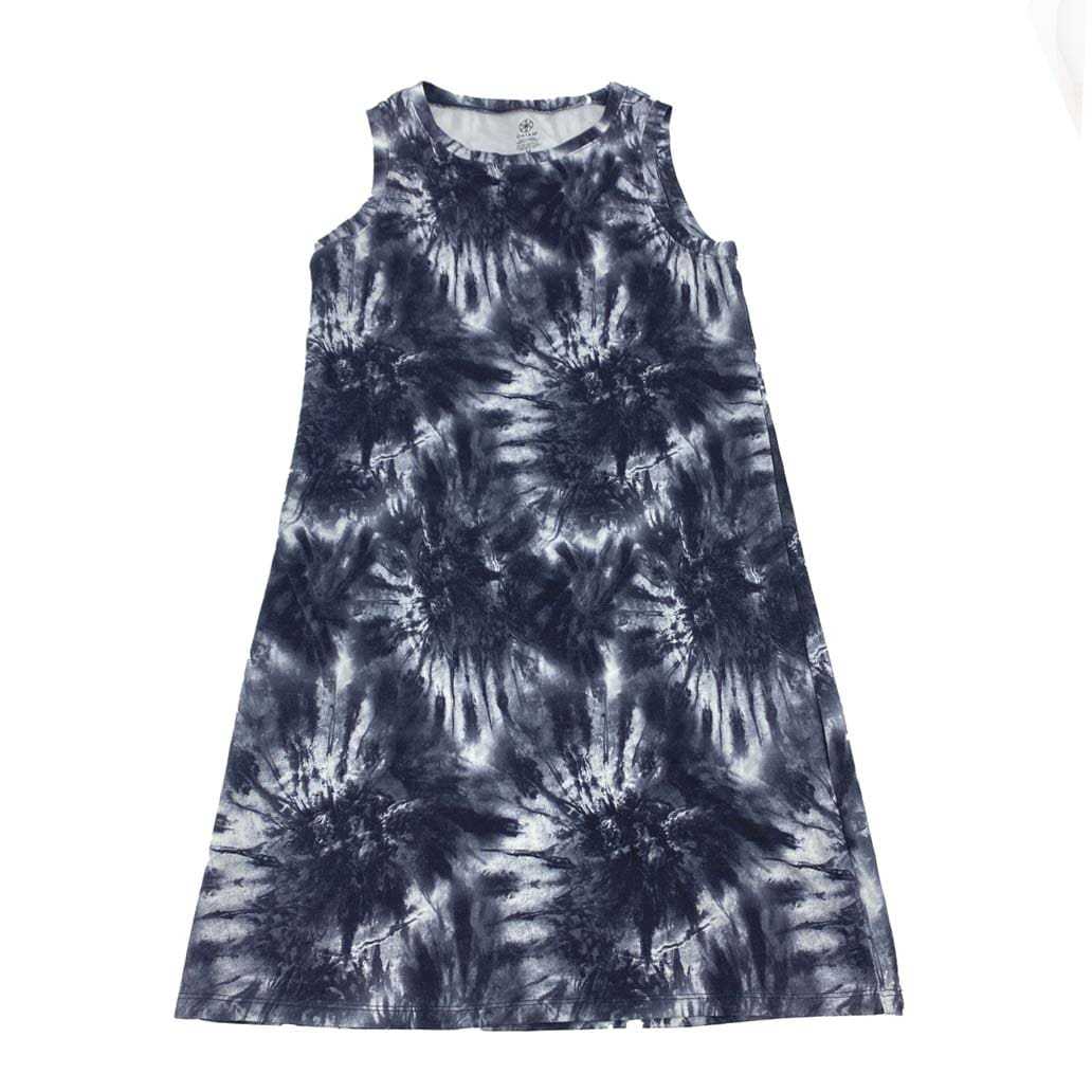 Gaiam Women’s Black & White Tie Dye Sleeveless Dress / Various Sizes ...