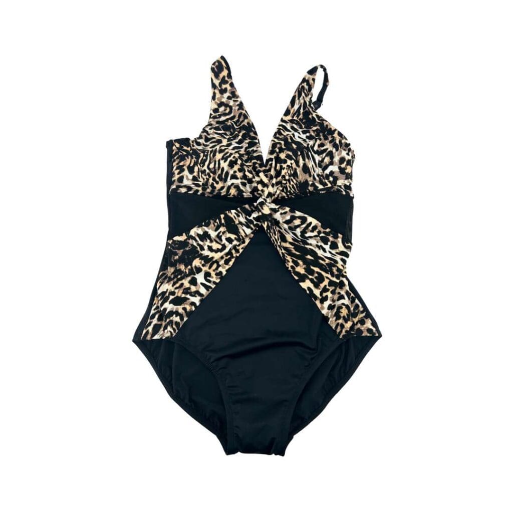 Miradonna Women’s Cheetah Print One Piece Bathing Suit / Various Sizes ...