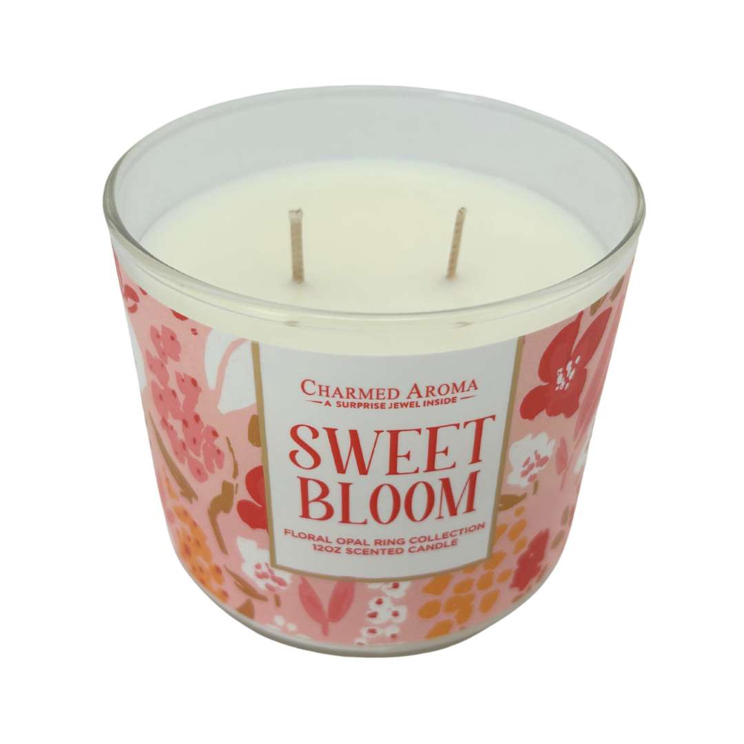 Charmed Aroma “Sweet Bloom” 2-Wick Candle / Opal Ring Collection – CanadaWide Liquidations