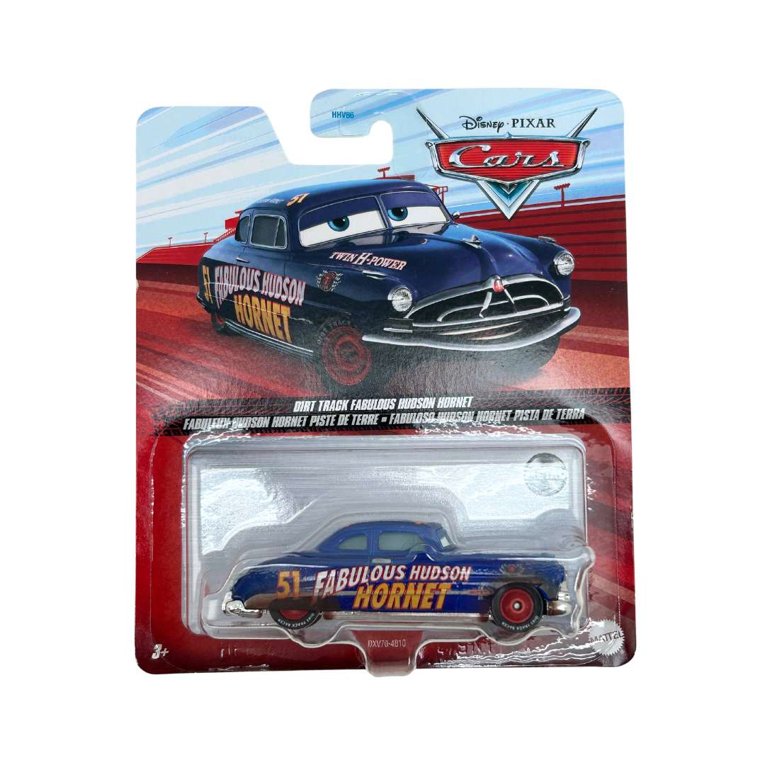 Disney Pixar “Cars” Metal Toy Car / Dirt Track Fabulous Hudson Hornet ...