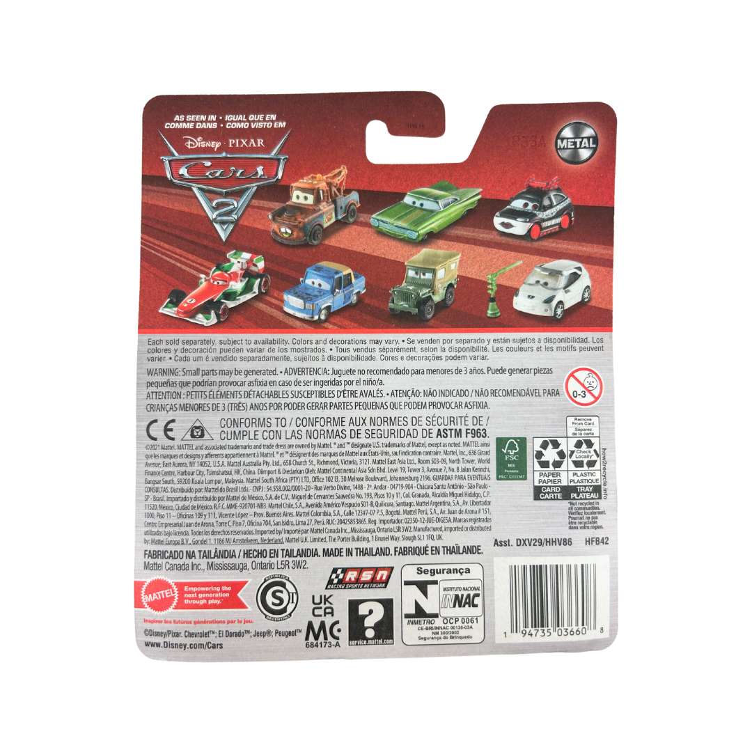 Disney Pixar “Cars” Metal Toy Car / Mel Dorado – CanadaWide Liquidations