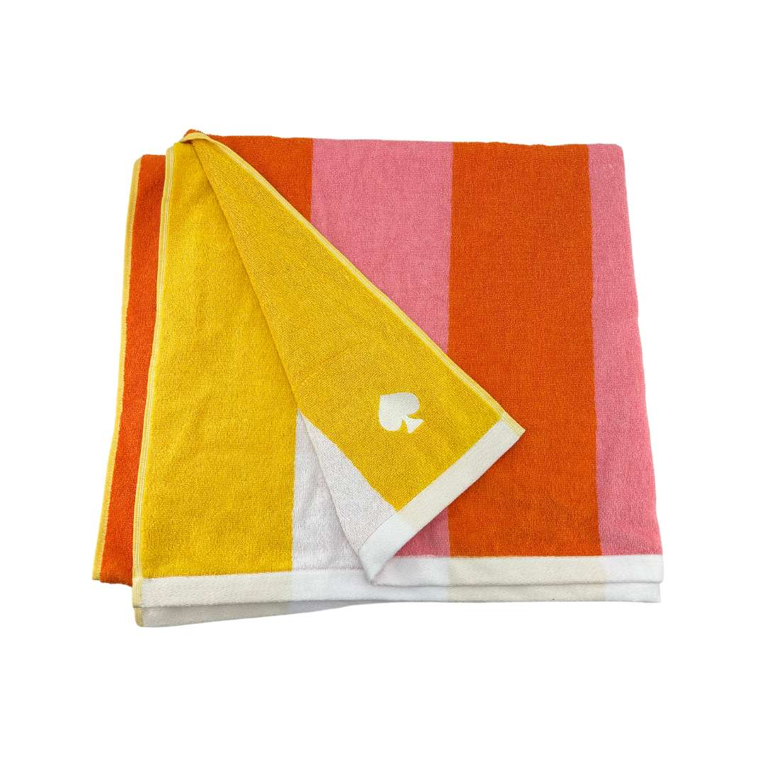 Kate Spade Reversible Beach Towel: Orange & Yellow / 40″ x 72 ...