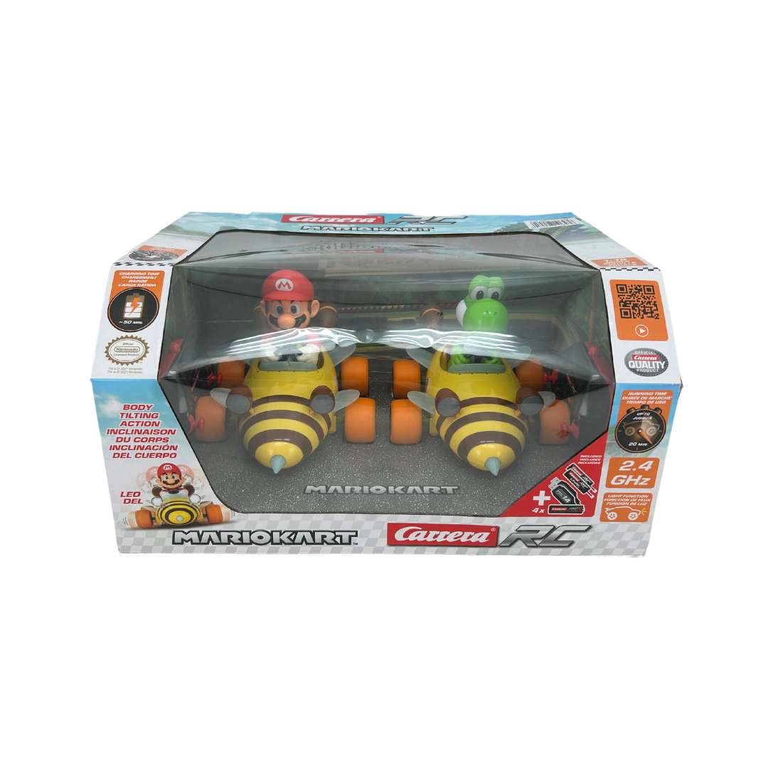 Carrera RC Mariokart Mario & Yoshi Bumble-V RC Race Set / 2.4 GHz ...