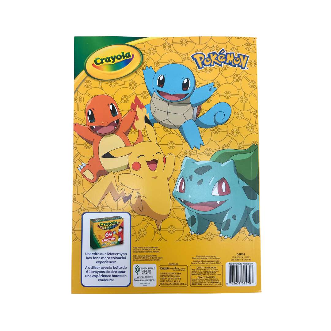 Crayola Pokémon Colouring Book / 96 Pages – CanadaWide Liquidations