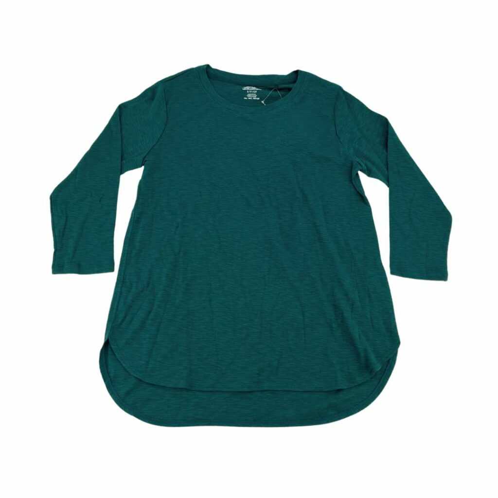Kirkland Women’s Dark Green 3/4 Sleeve Cotton Slub Tee T-Shirt ...