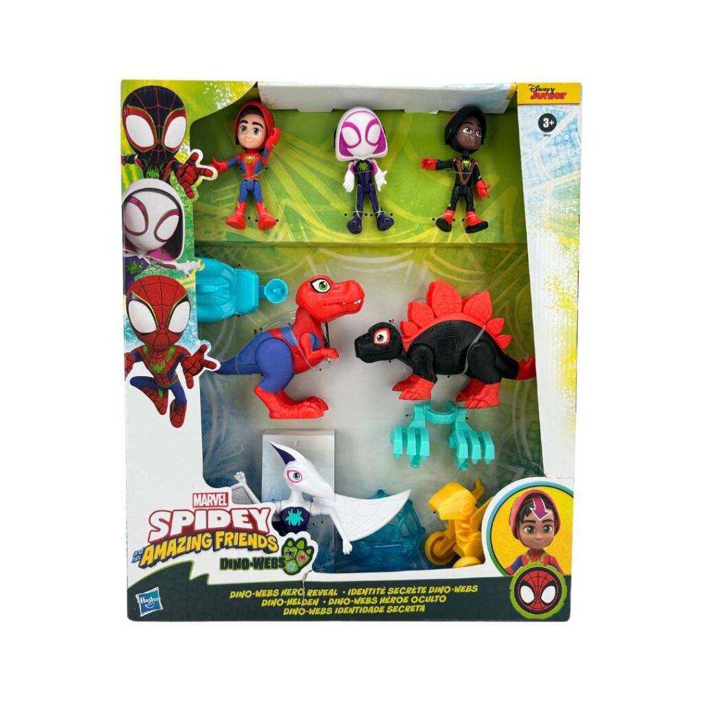Marvel Spidey and his Amazing Friends Dino-Webs Hero Reveal / 10 Piece ...