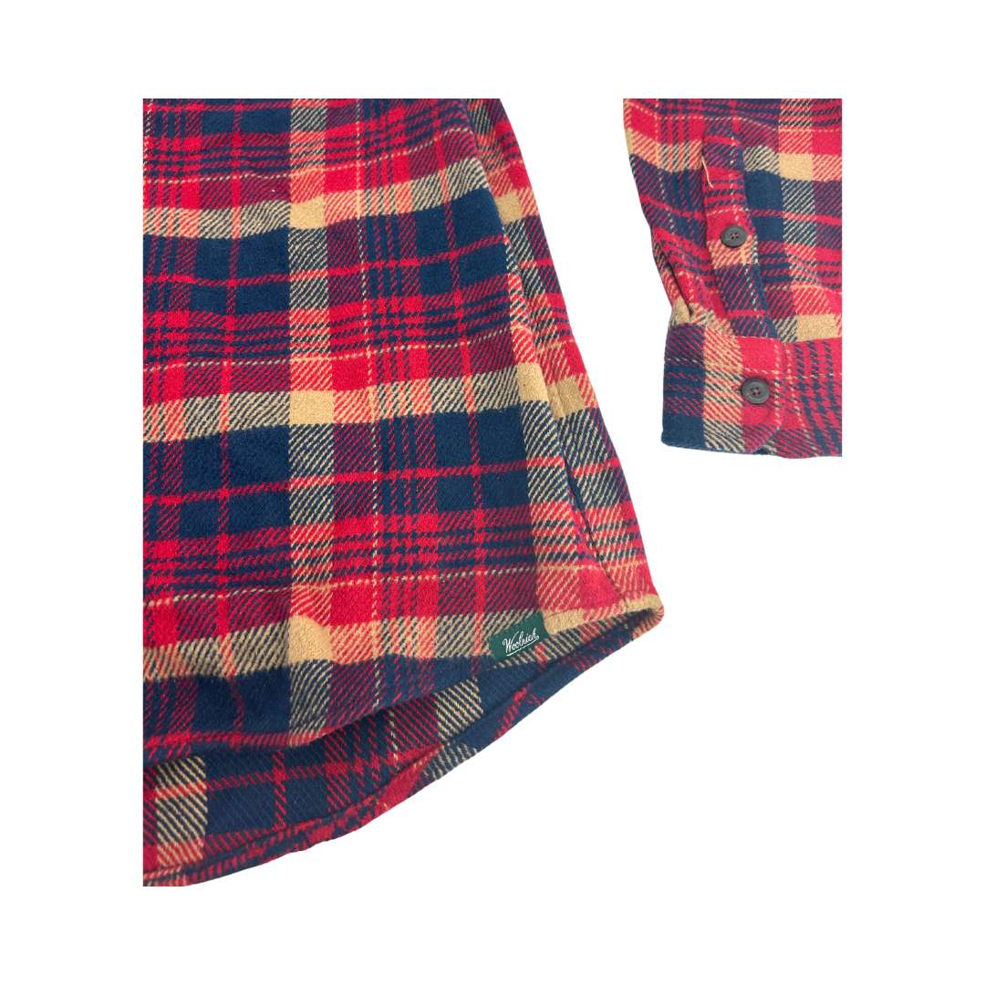Woolrich Men’s Red Plaid Shacket / Various Sizes – CanadaWide Liquidations