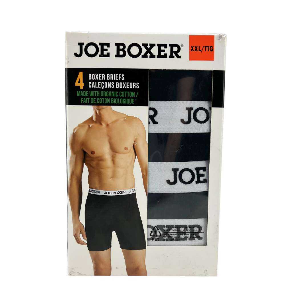 Joe Boxer Men’s Black Boxer Briefs: 4 Pack / Size XXLarge – CanadaWide ...