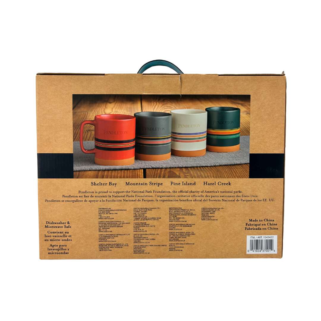 Pendleton Stoneware Mug Pack: National Park Collection / 4 Mugs ...