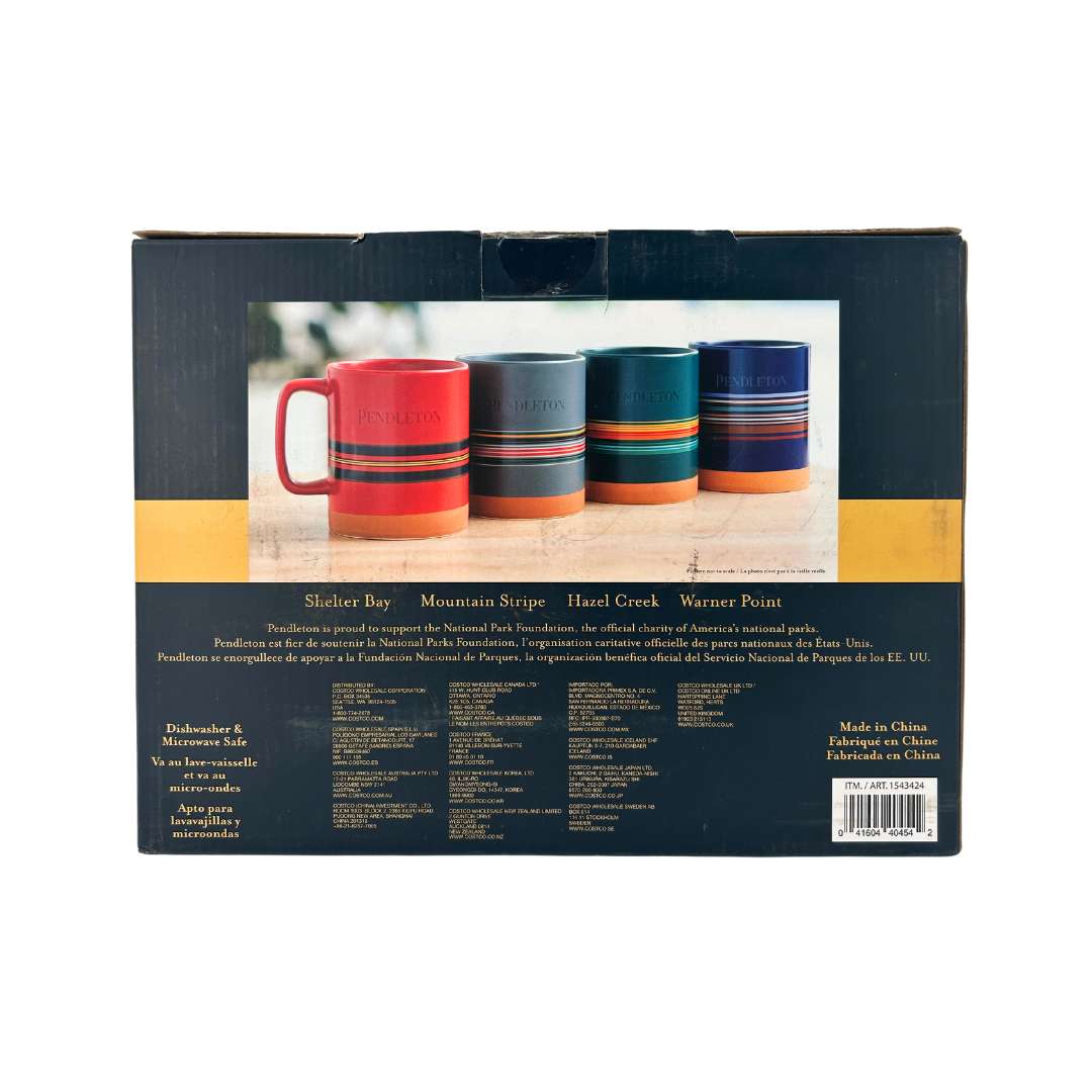 Pendleton Stoneware Mug Pack: National Park Collection / 4 Mugs ...