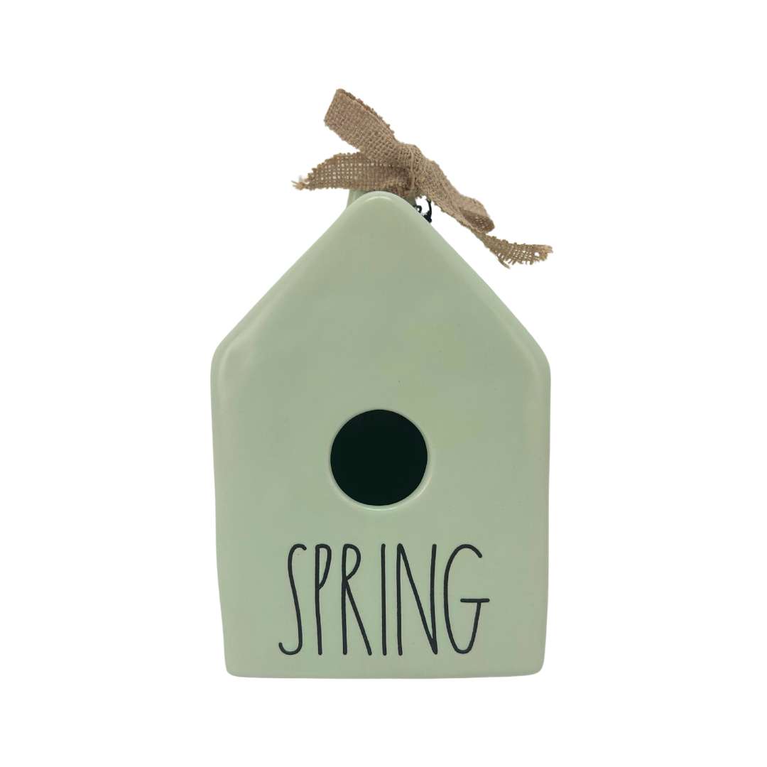 Rae Dunn Light Green “Spring” Ceramic Birdhouse – CanadaWide Liquidations