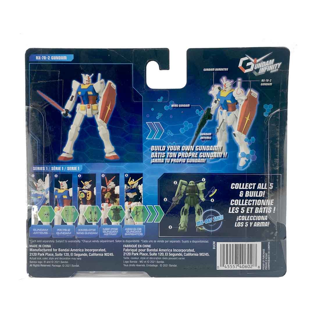 Bandai Gundam Infinity Series: RX-78-2 Gundam Action Figure / 4.5 ...