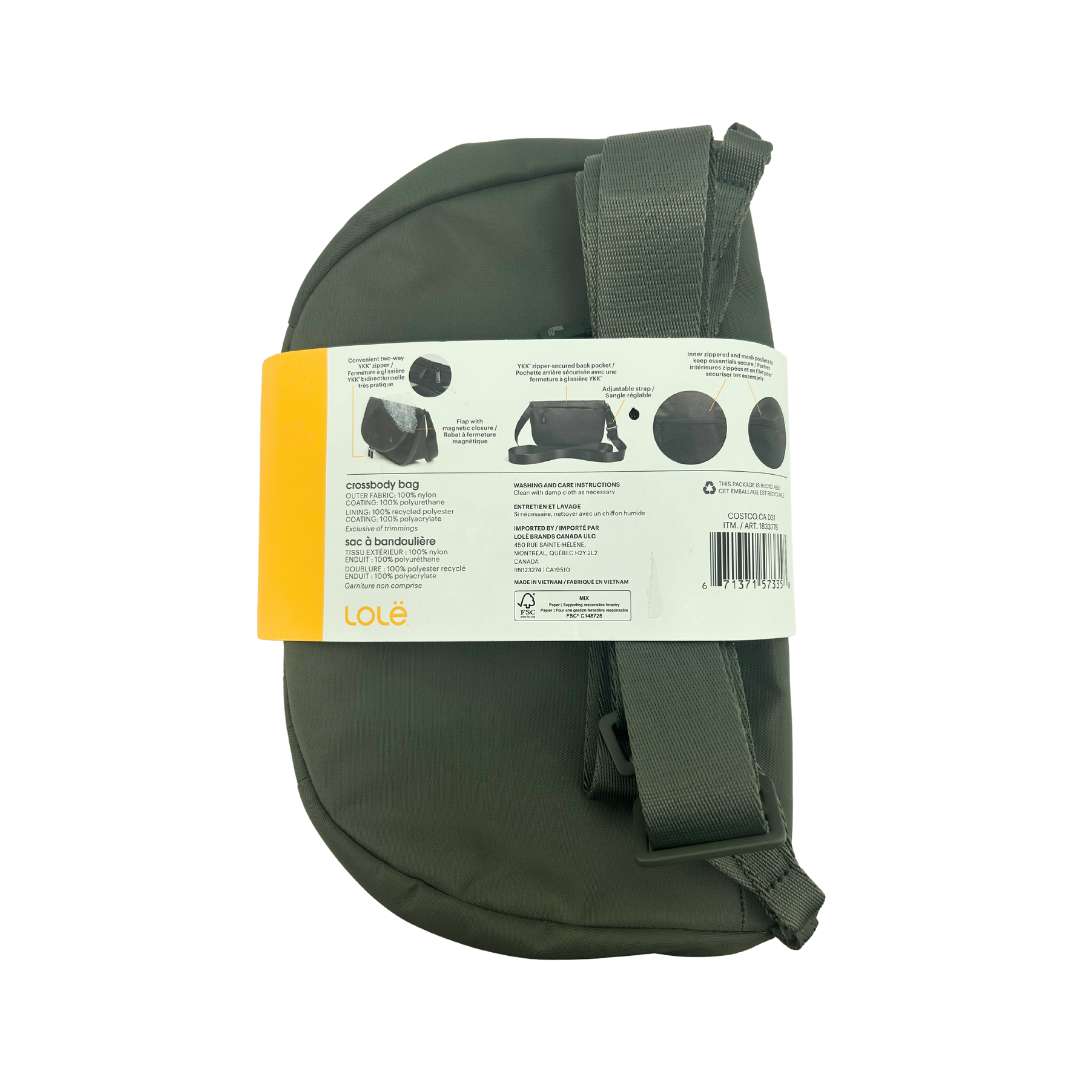 Lolë Light Green Cross Body Bag / One Size – CanadaWide Liquidations