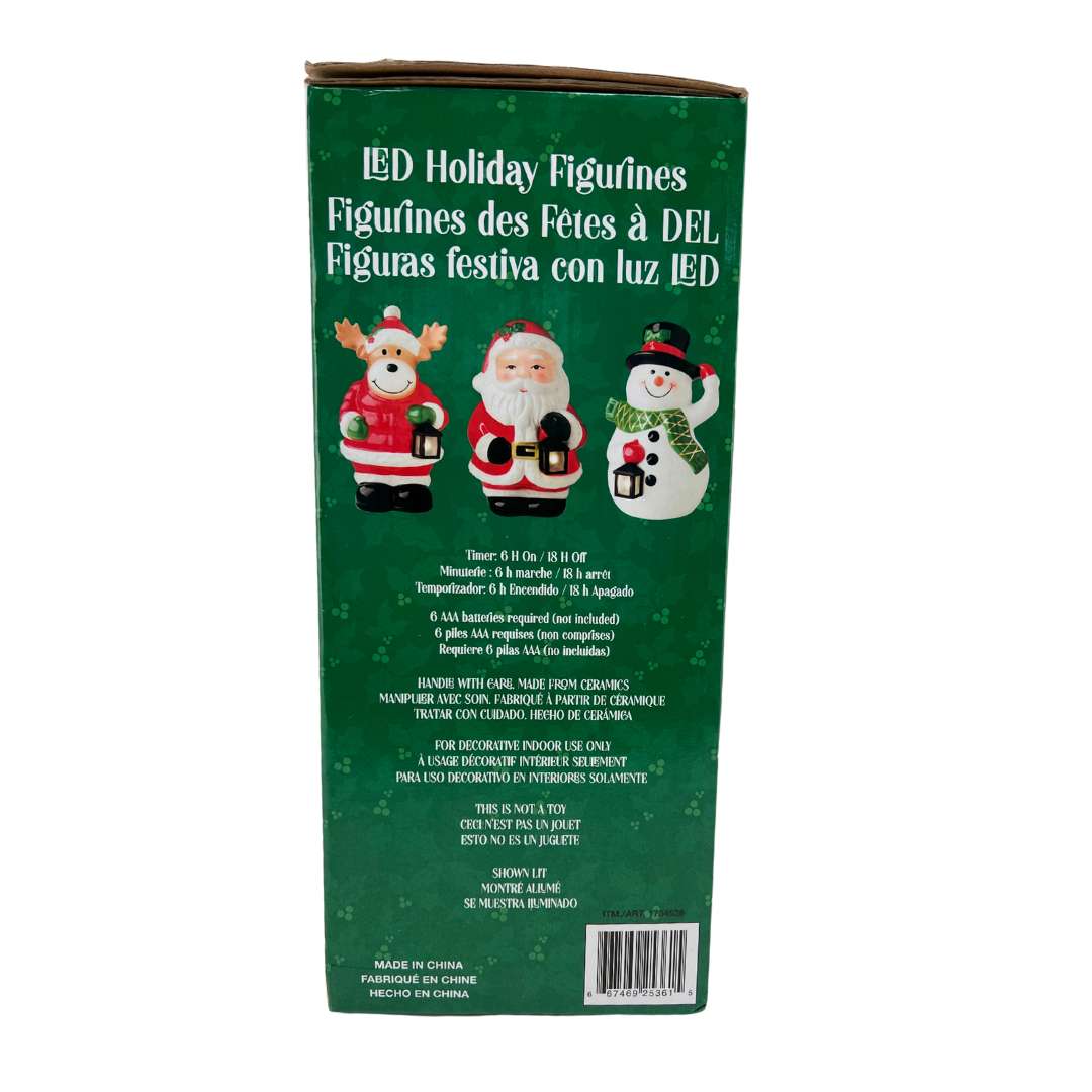 Holiday Decor LED Holiday Figurines: 3 Pack – CanadaWide Liquidations