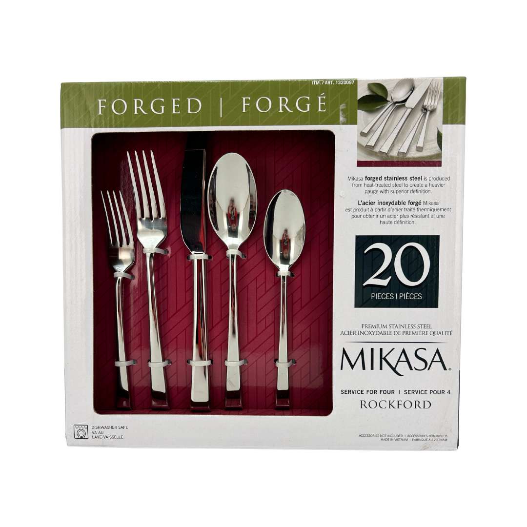 Mikasa Forged Stainless Steel Cutlery Set / 20 Pieces – CanadaWide ...