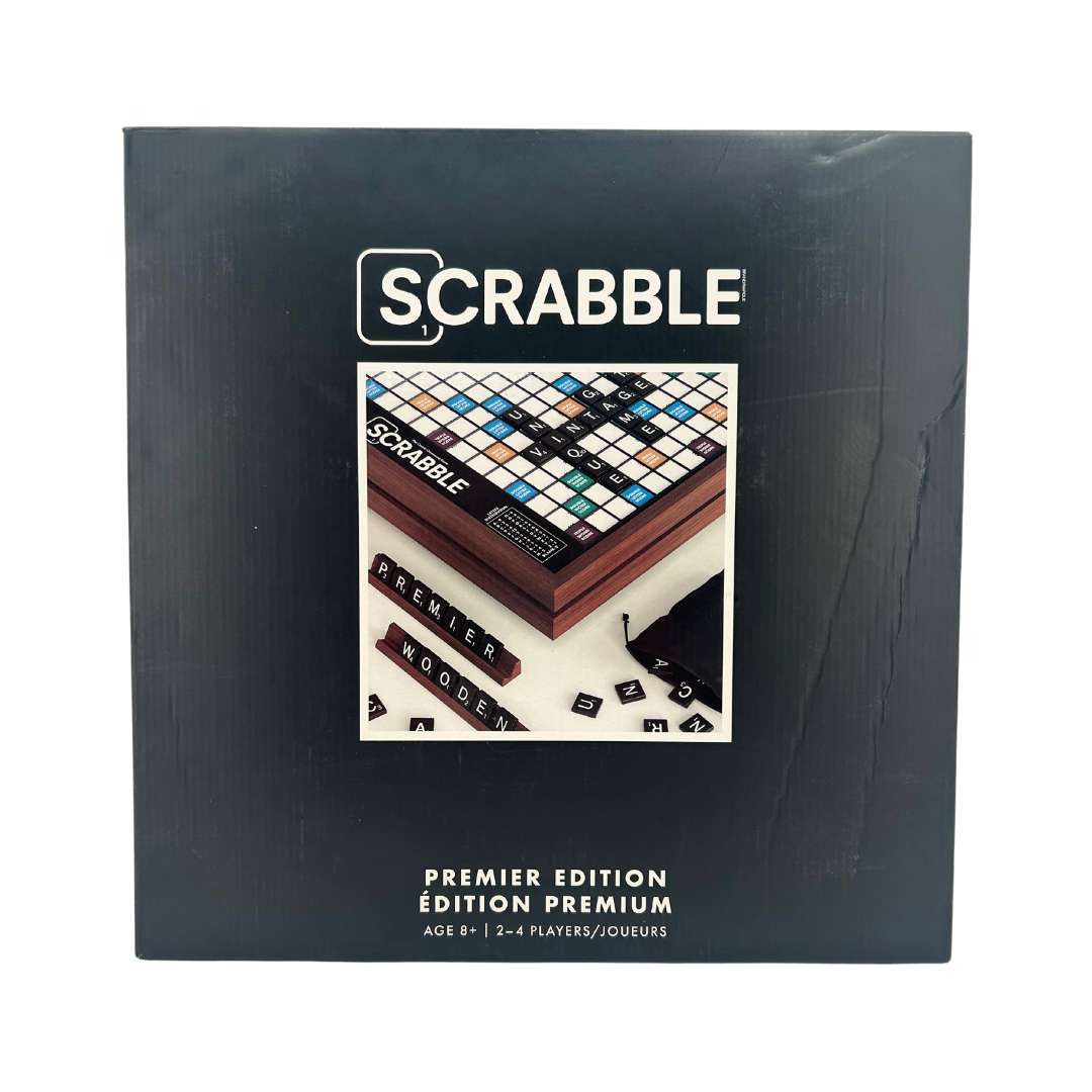 Scrabble Premier Edition Classic Crossword Board Game / 2-4 Players ...