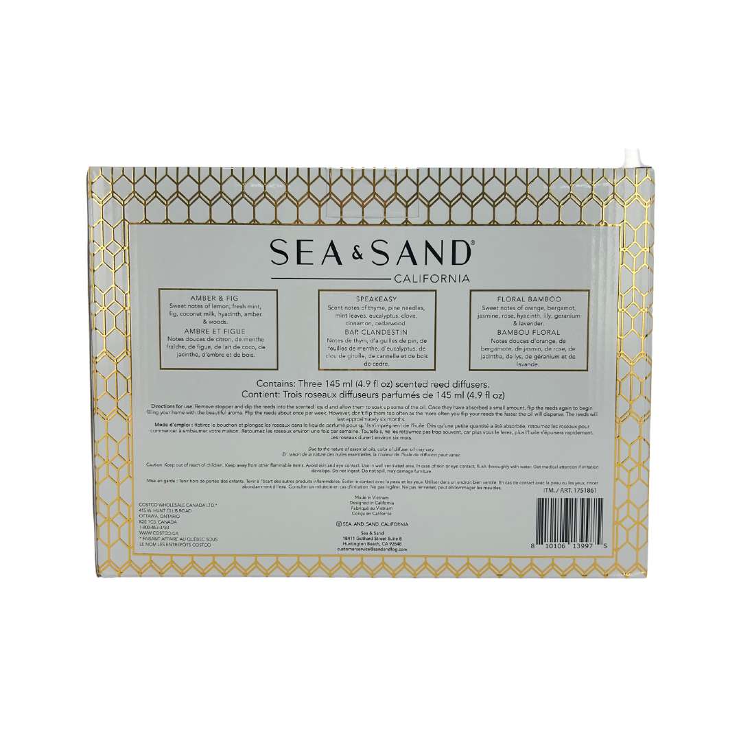 Sea & Sand California Reed Diffusers / 3 Pack – CanadaWide Liquidations