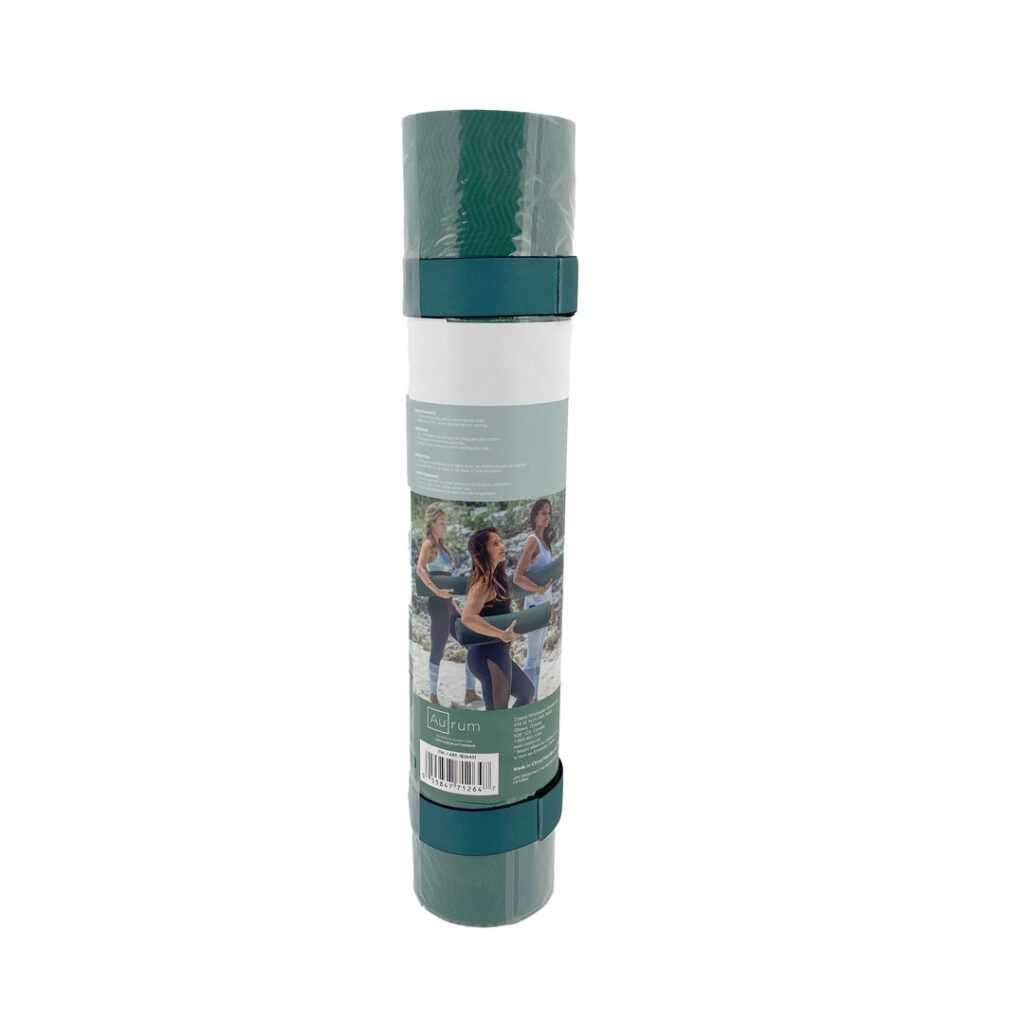 Aurum Green Yoga Mat with 2-in-1 Strap / 24″ x 72″ – CanadaWide ...