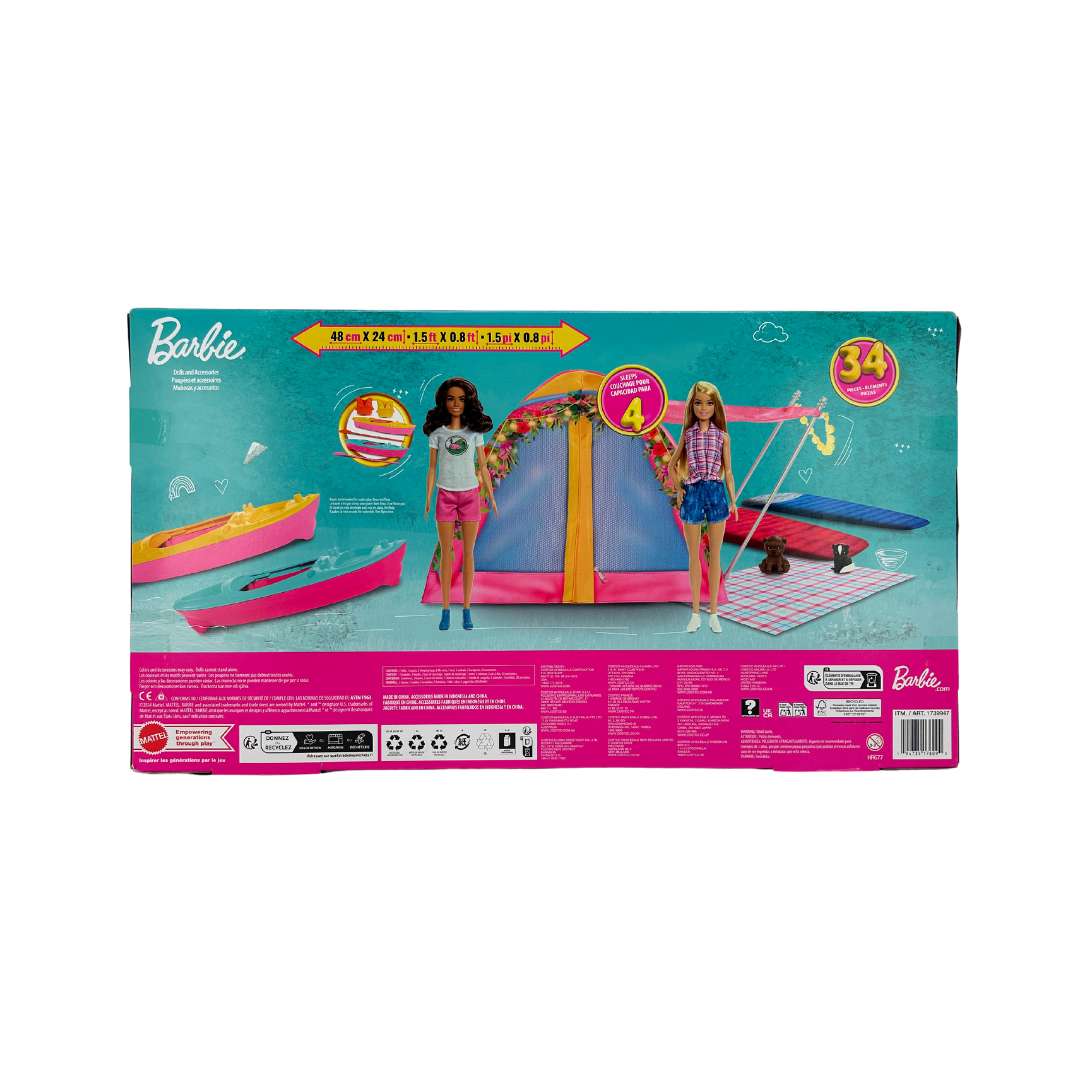 Barbie Outdoor Camping Adventure Playset / 2 Barbies Included ...