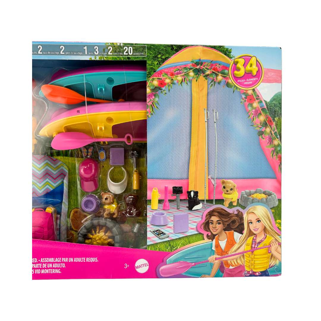 Barbie Outdoor Camping Adventure Playset / 2 Barbies Included ...
