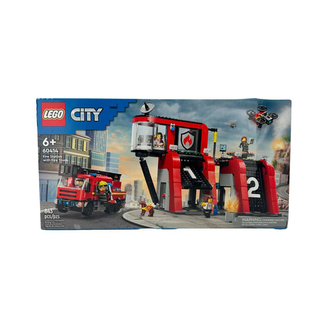 LEGO City Fire Station with Fire Truck Building Set / 60414 ...