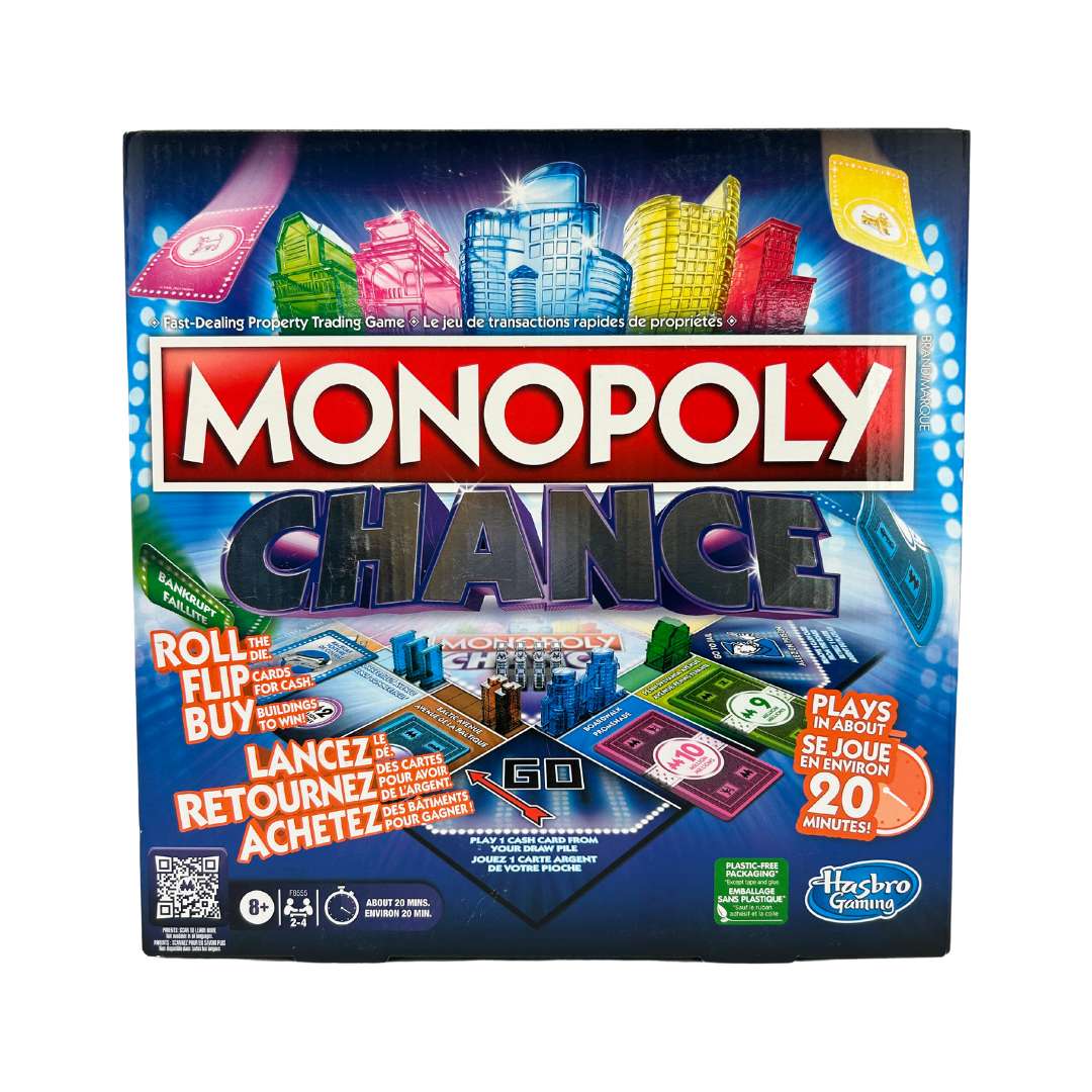 Hasbro Monopoly Chance Board Game / 20 Minute Edition – CanadaWide ...
