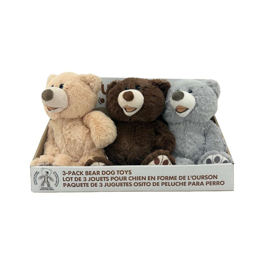 Hug Fun Dog Toys / 3 Pack of Bears – CanadaWide Liquidations