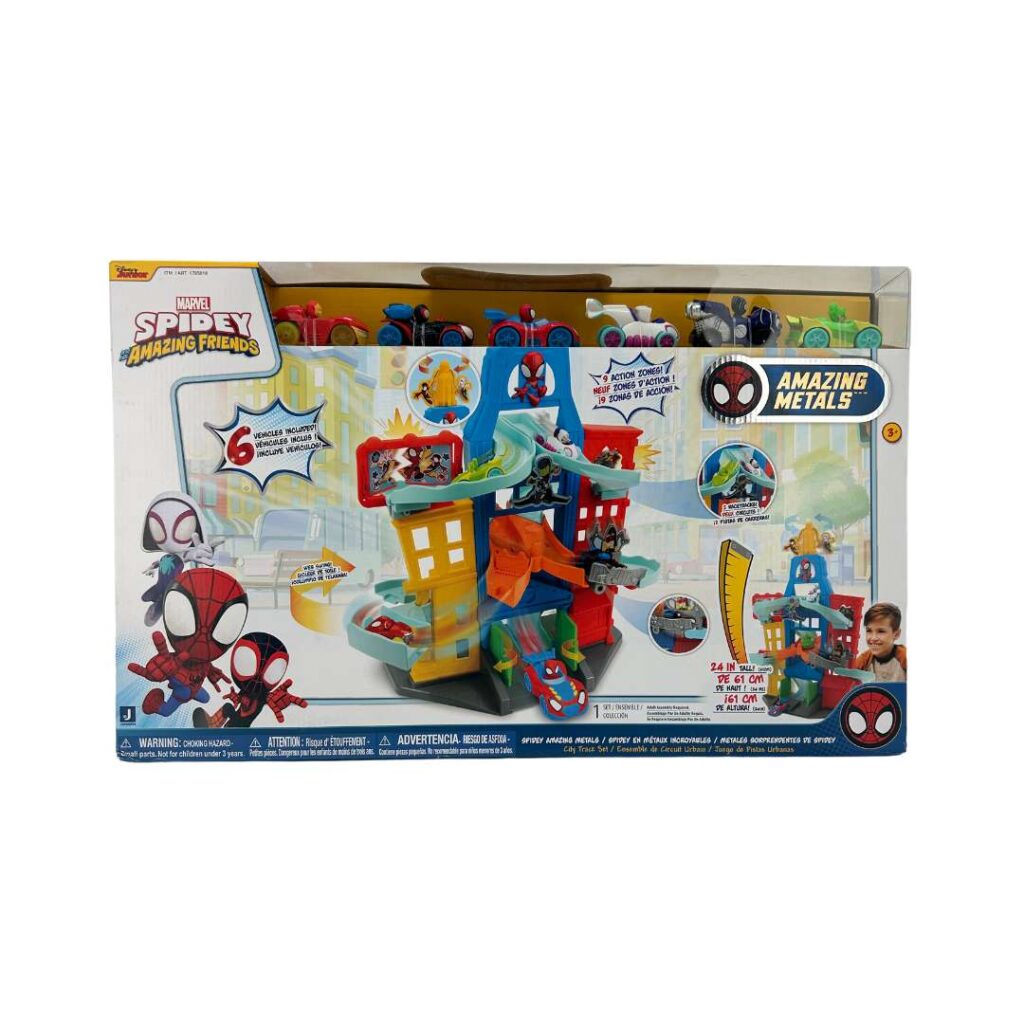 Marvel Spidey and his Amazing Friends “Spidey Amazing Metals” Playset ...