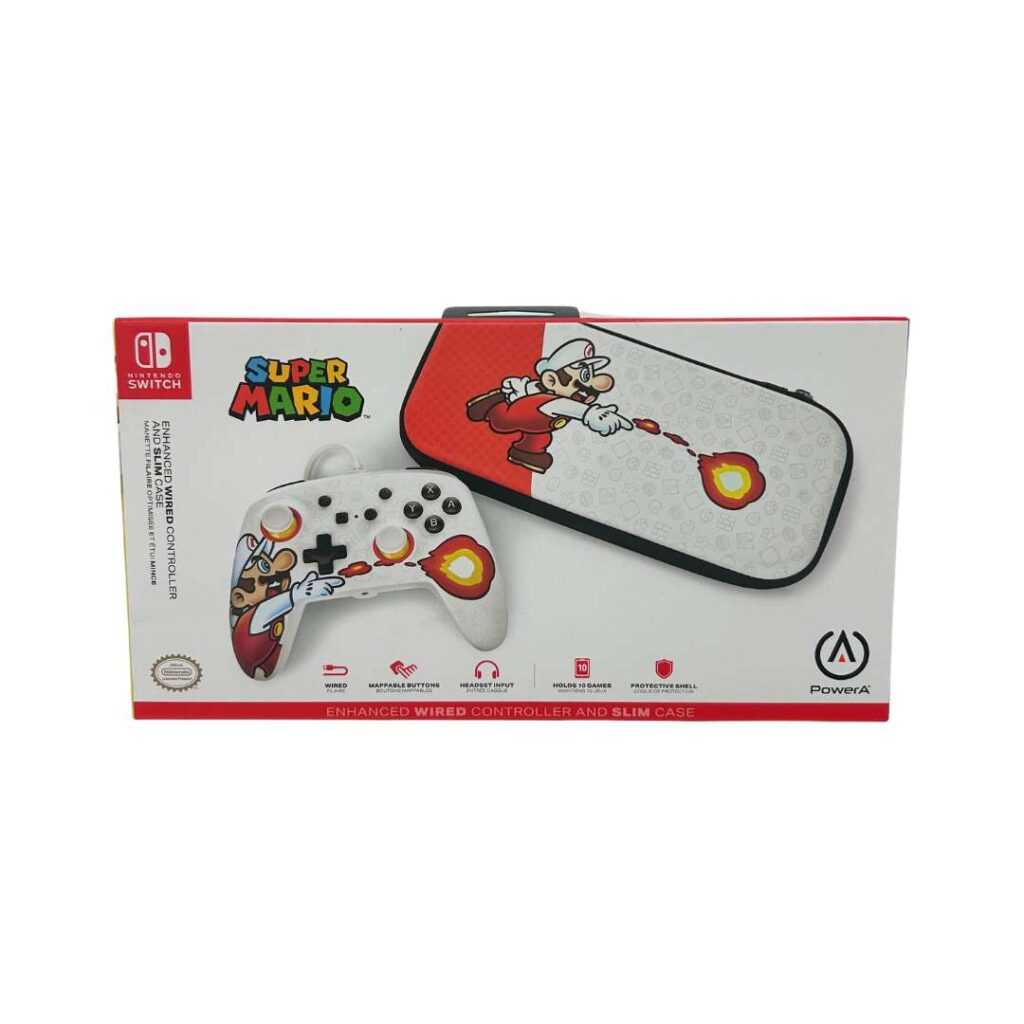 Nintendo Switch Enhanced Wired Controller and Slim Case / Super Mario ...