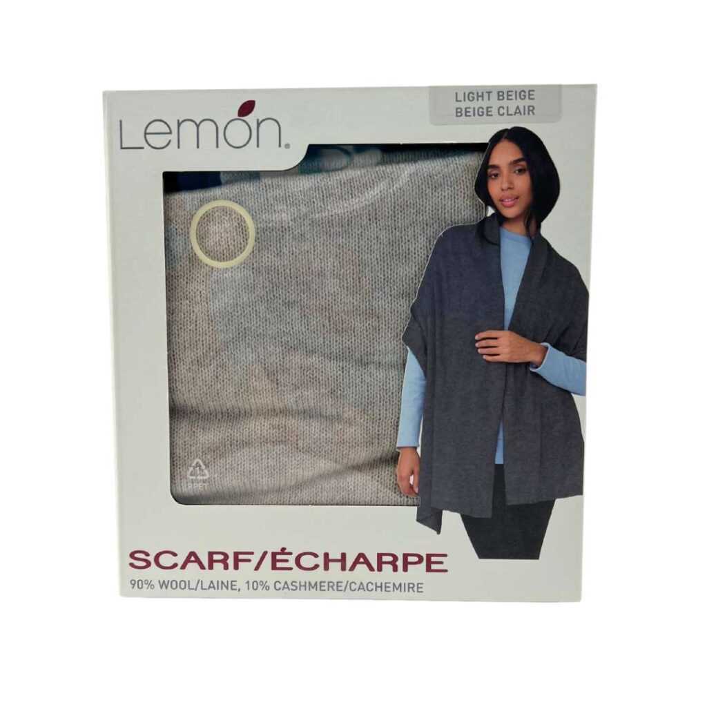 Lemon Women’s Light Beige Scarf / One Size – CanadaWide Liquidations