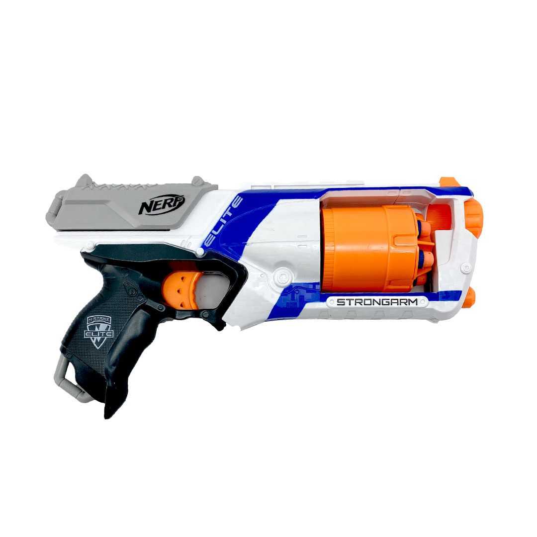 Nerf Strongarm Hand Blaster with 6 Foam Darts / For Ages 8 ...