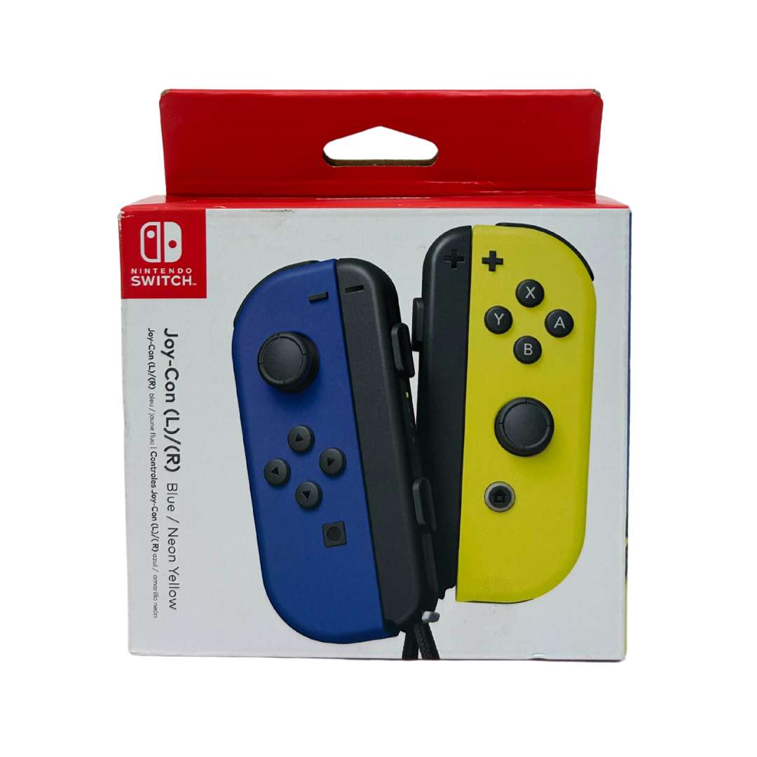 Nintendo Switch Blue & Neon Yellow Joy-Con (L/R) Controller Set ...