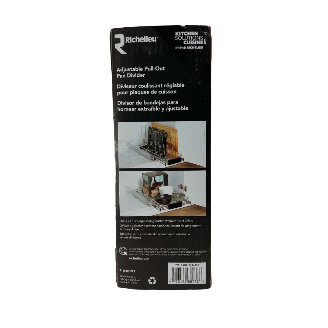 Richelieu Adjustable Pull-Out Pan Divider – CanadaWide Liquidations