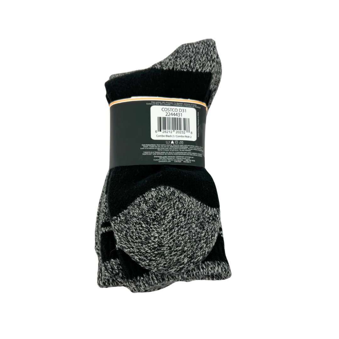 Roots Women’s White & Black Patterned Cozy Socks / Combo Black 2 / 6 ...