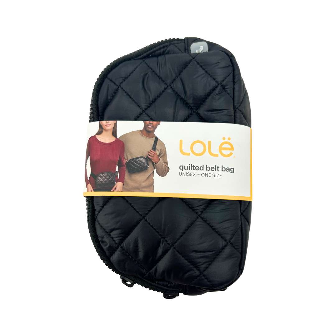 Lolë Black Quilted Belt Bag / 1L Bag – CanadaWide Liquidations