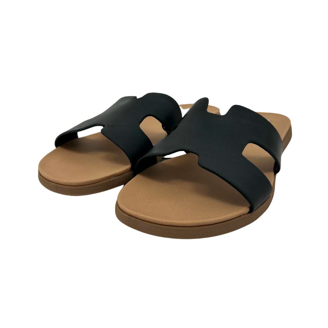 Steve Madden Women’s Black Single Strap Cut-Out Sandals / Various Sizes ...