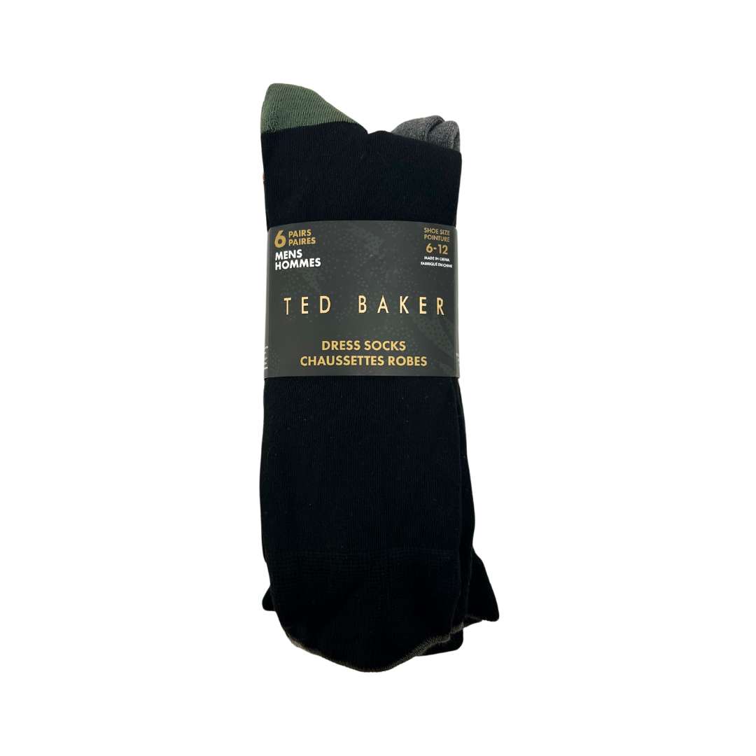 Ted Baker Men’s Black Dress Socks / 6 Pairs – CanadaWide Liquidations